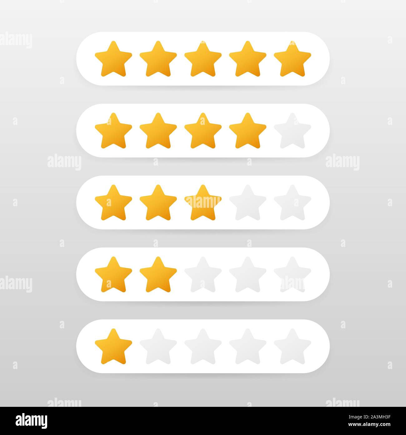 5 star rating icon vector illustration eps10. Isolated badge for ...