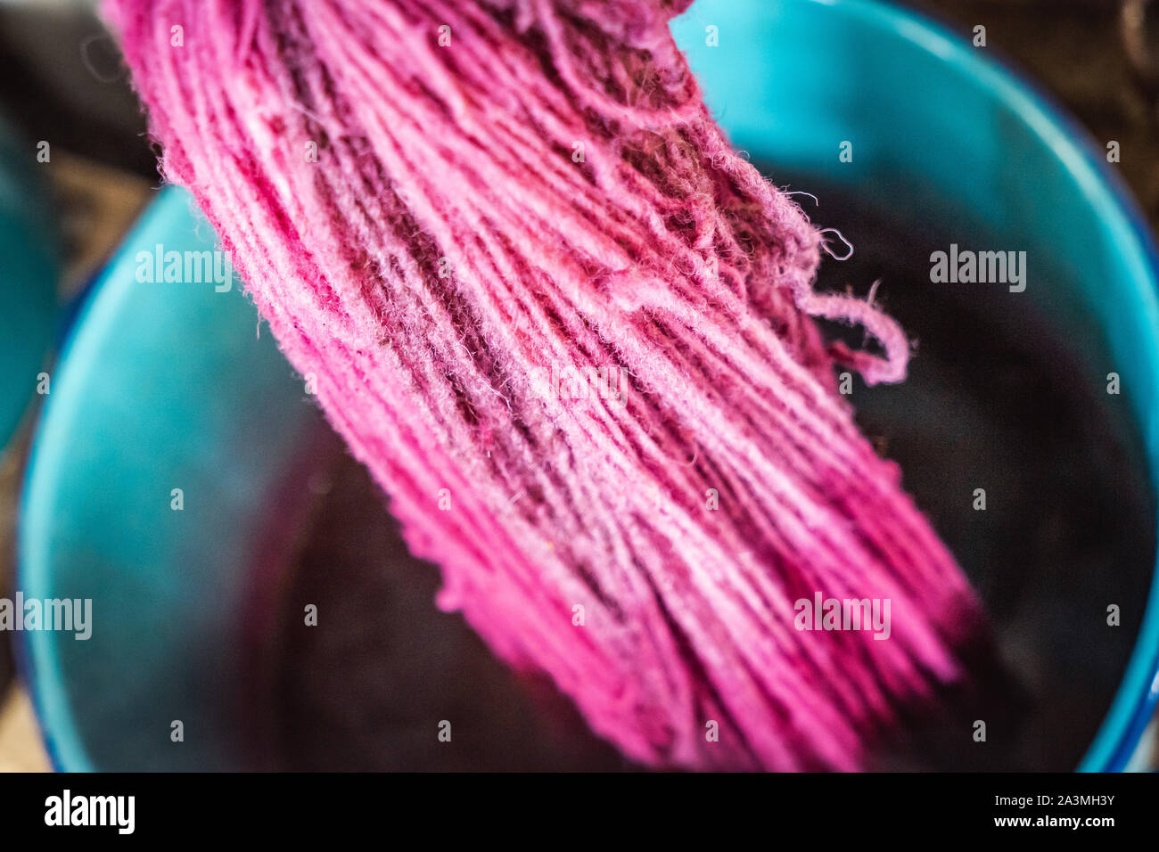 Traditional natural dying in Oaxaca, Mexico Stock Photo - Alamy
