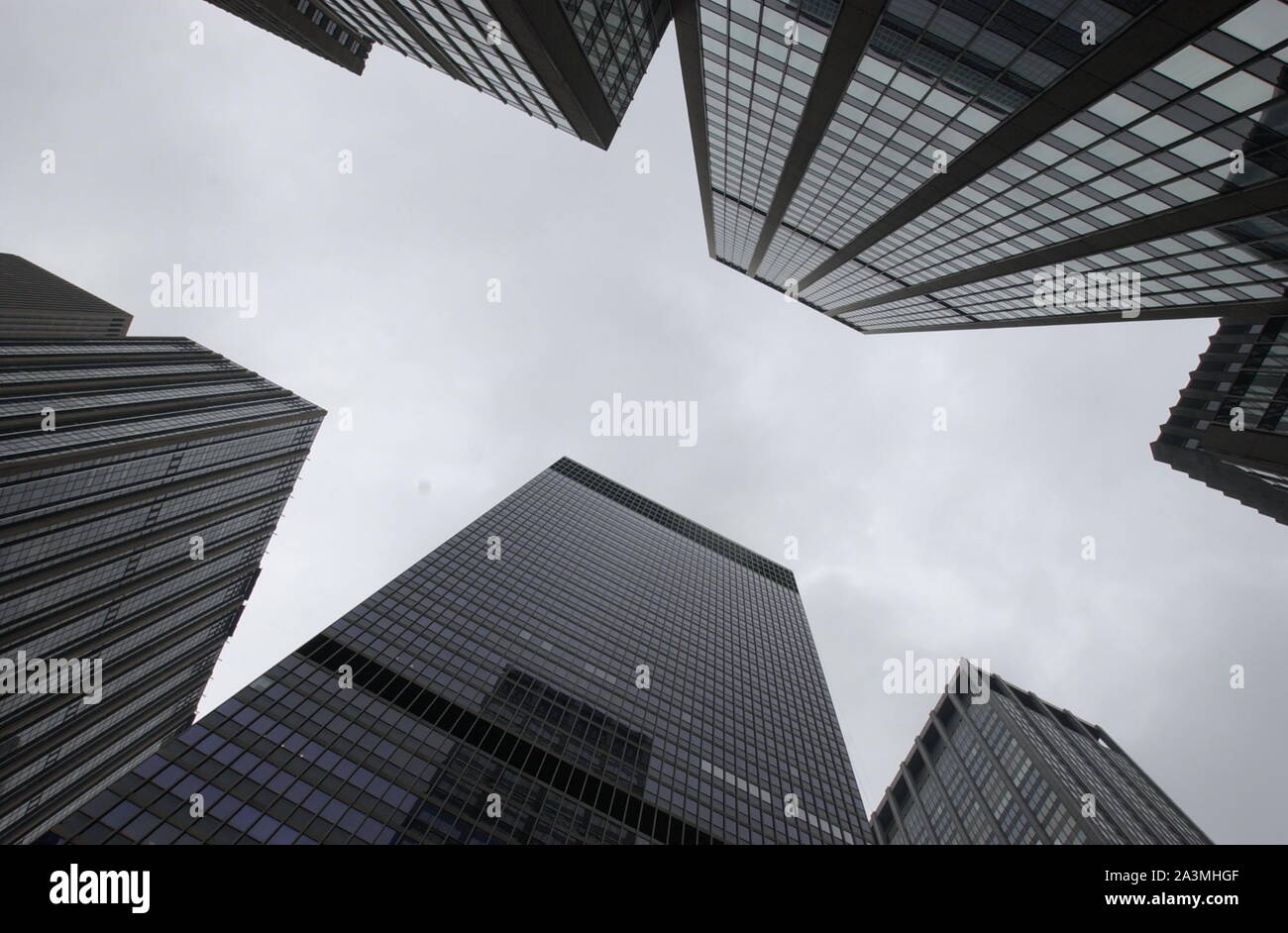 Skyscrapers in Midtown (50th street and 6th Avenue Stock Photo - Alamy