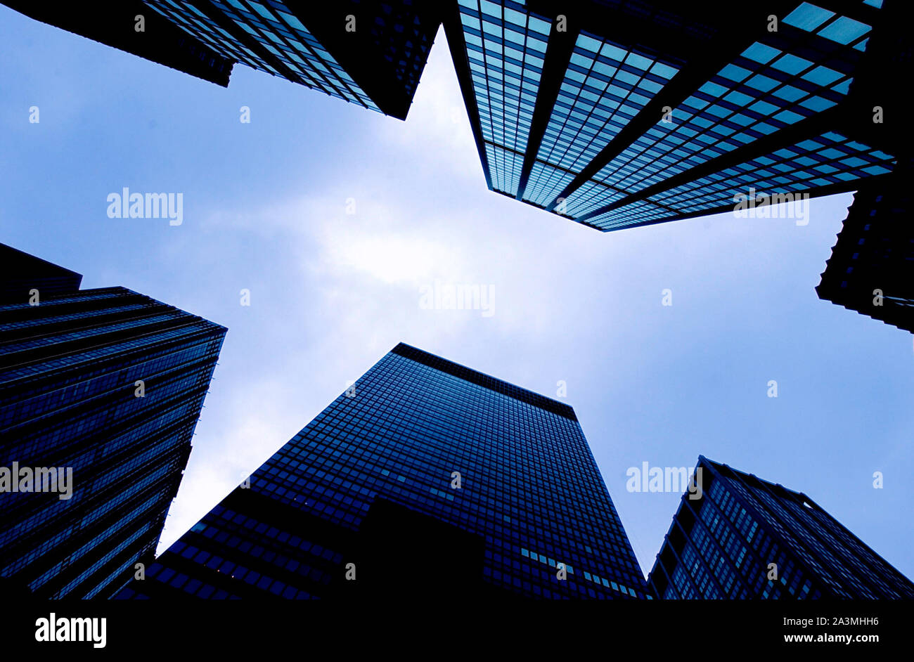 Skyscrapers in Midtown (50th street and 6th Avenue Stock Photo - Alamy