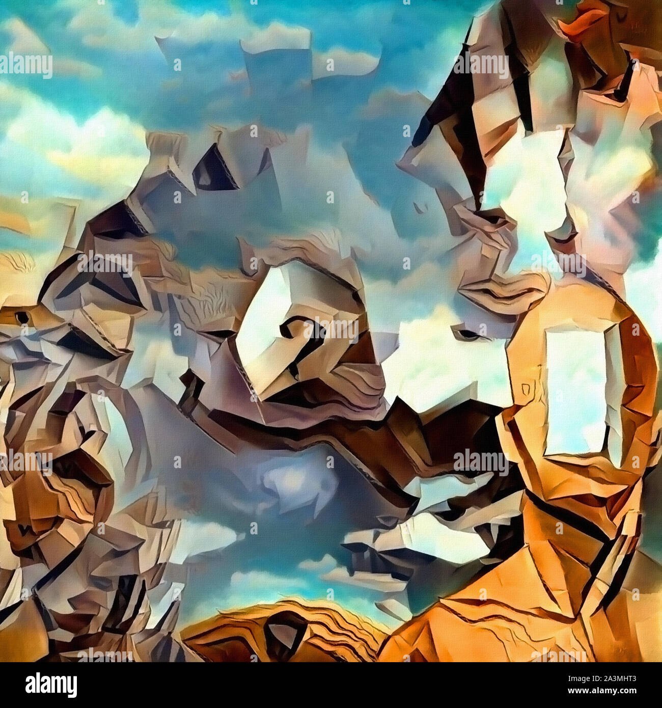 The door to imagination. Symbolic abstract painting Stock Photo - Alamy