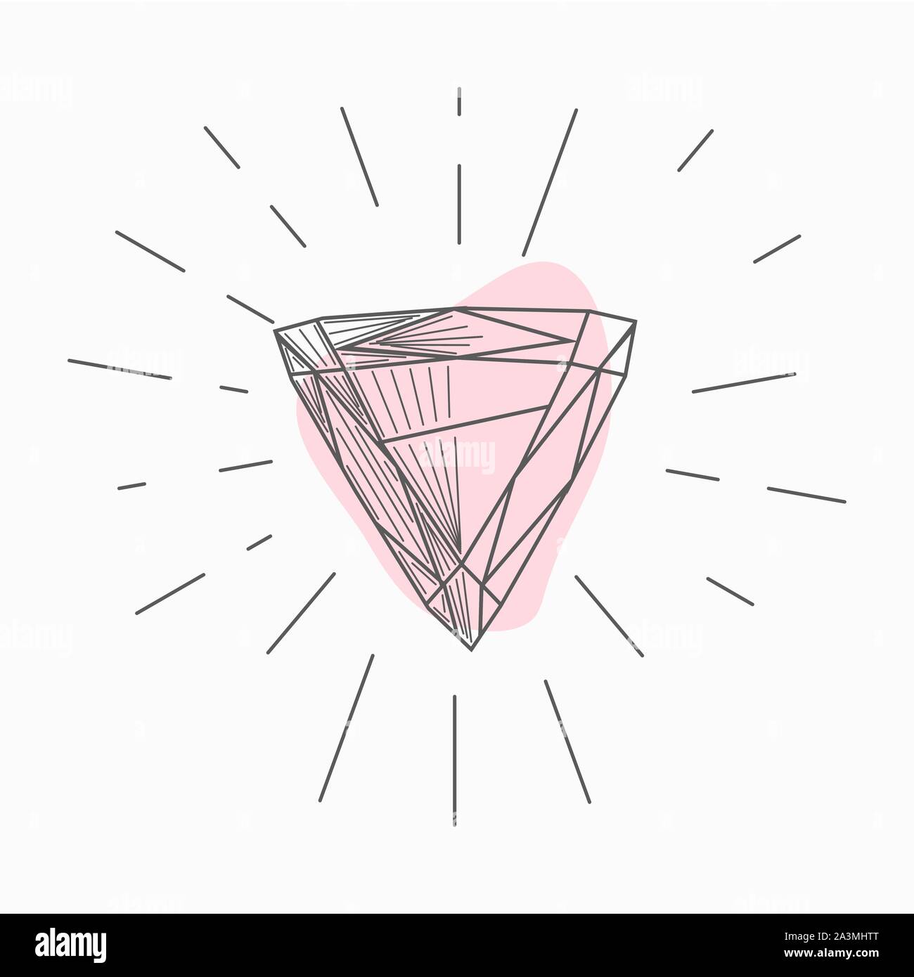 Simple Diamonds Drawing