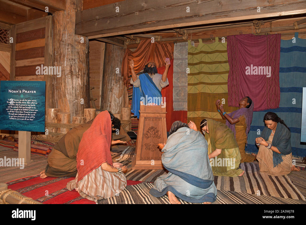 Ark Encounter Williamstown, KY, USA 10-5-19 The exhibits inside the Ark ...