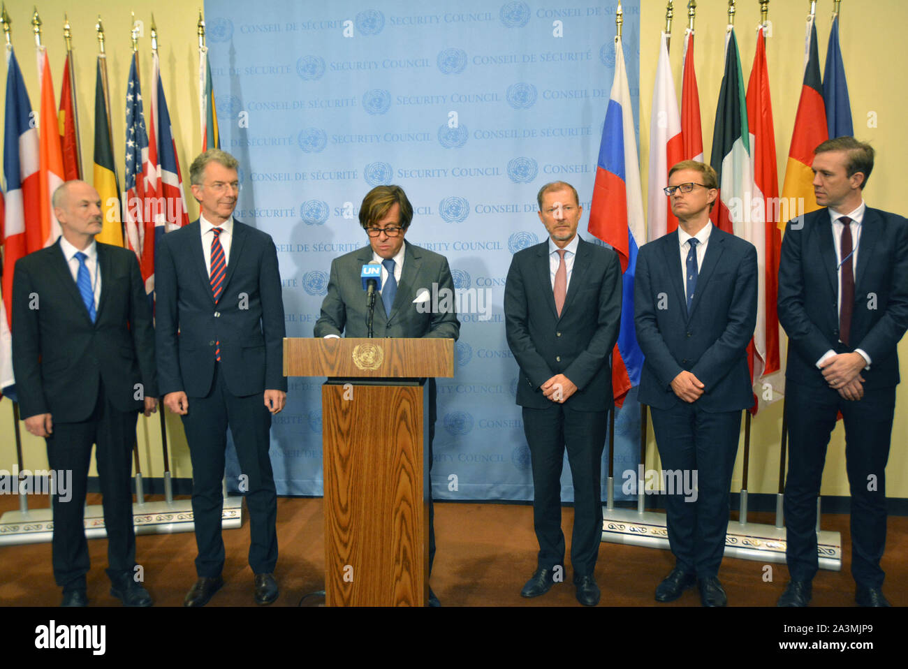 Ambassadors to the United Nations from six European countries ...