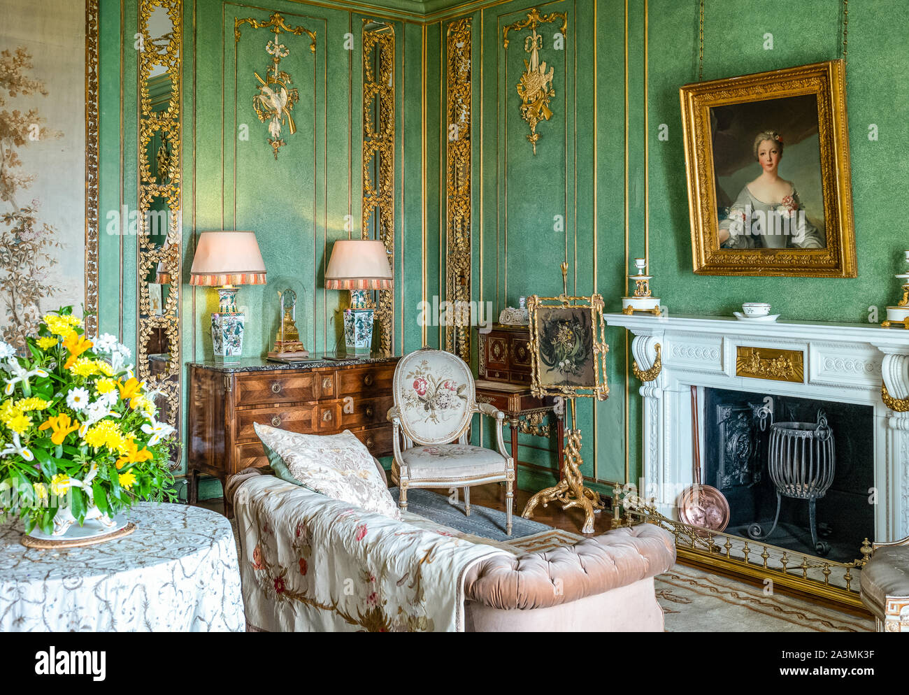 Invergordon, Scotland - May 28, 2019: A sumptuous bedroom of the ...