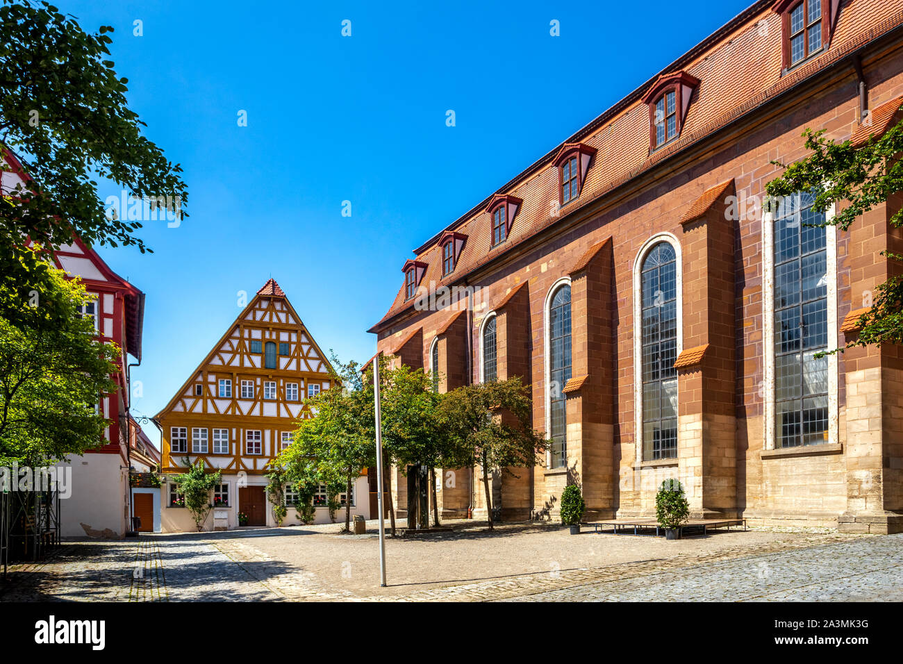 Historical city of Bad Windsheim, Bavaria, Germany Stock Photo - Alamy