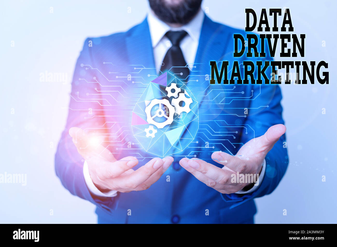 Writing note showing Data Driven Marketing. Business concept for ...