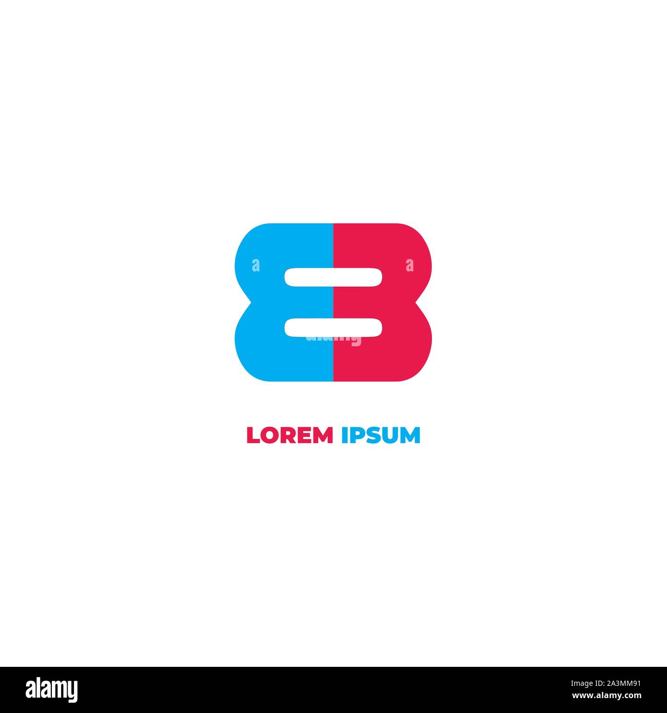 Letter EB or E3 Alphabetic Logo Design Template, Initial Logo Concept ...