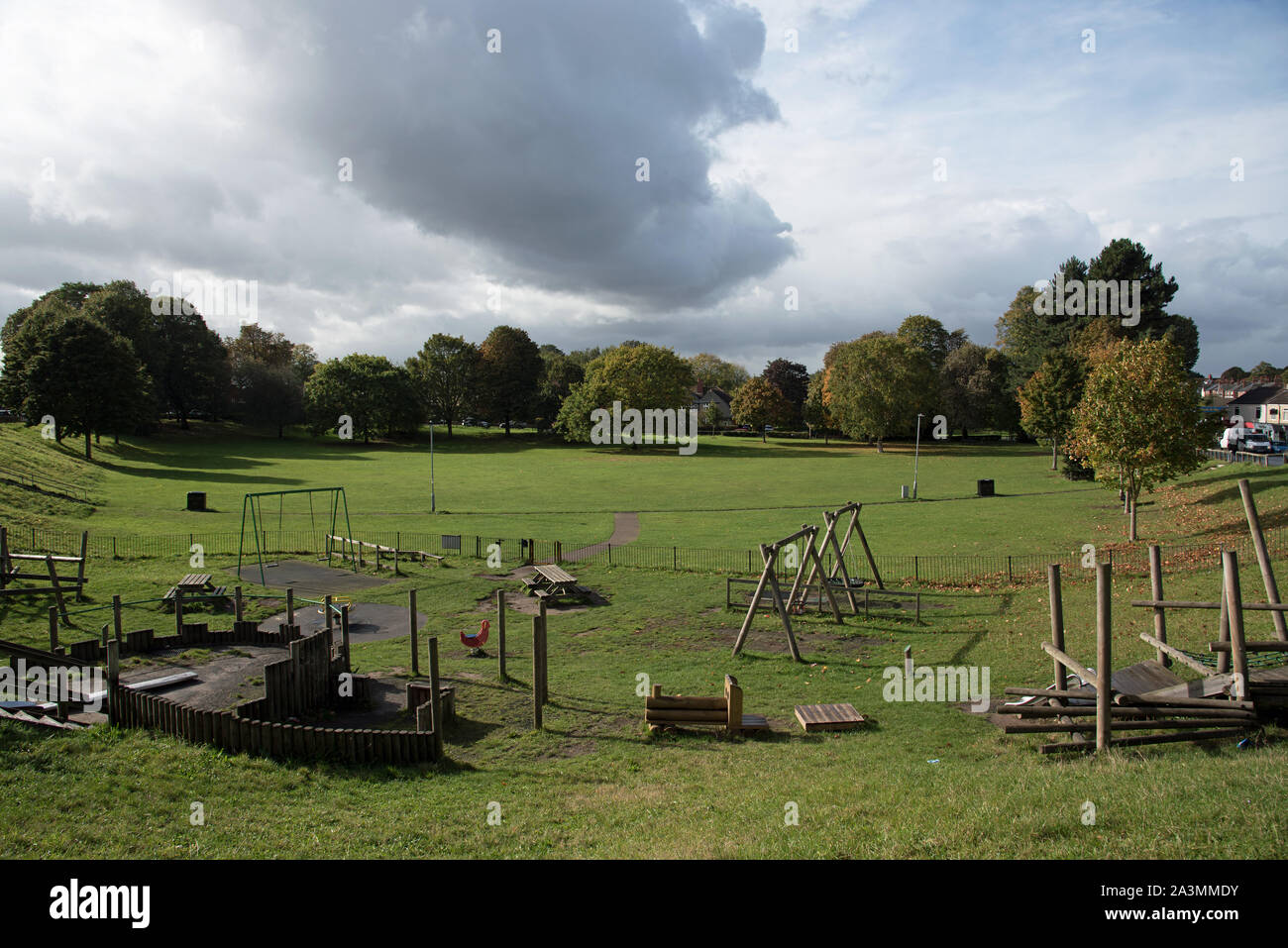 A view of Acomb Green, Acomb, York North Yorkshire taken from above the ...