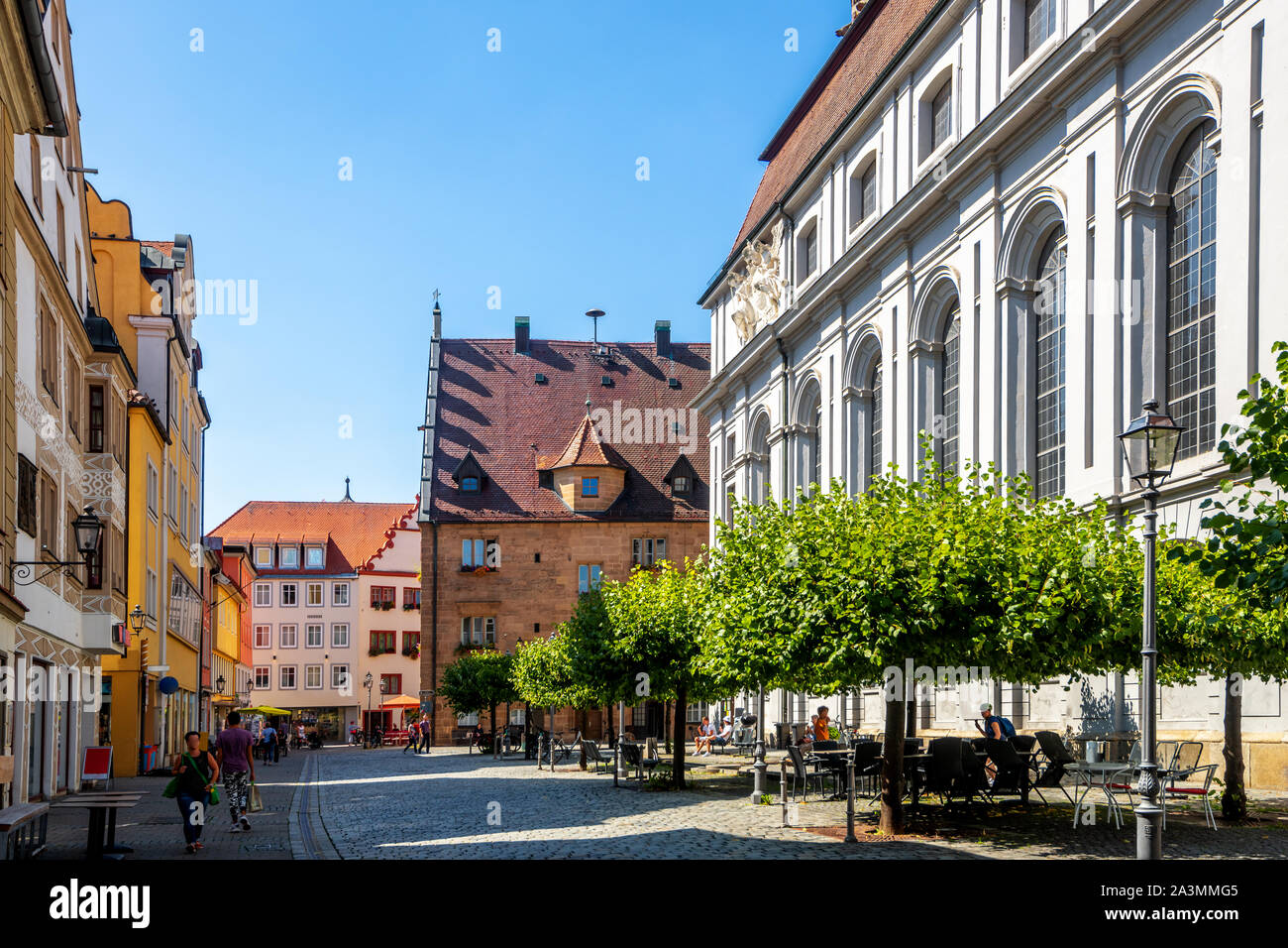 Historical city of Ansbach, Bavaria, Germany Stock Photo - Alamy