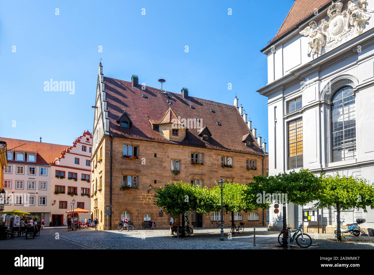 Historical city of Ansbach, Bavaria, Germany Stock Photo - Alamy
