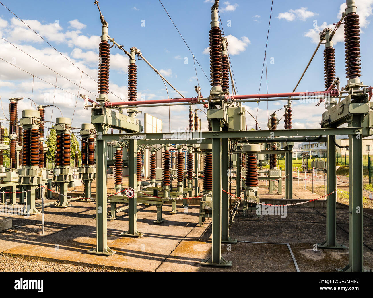 Electricity transformer station Stock Photo - Alamy