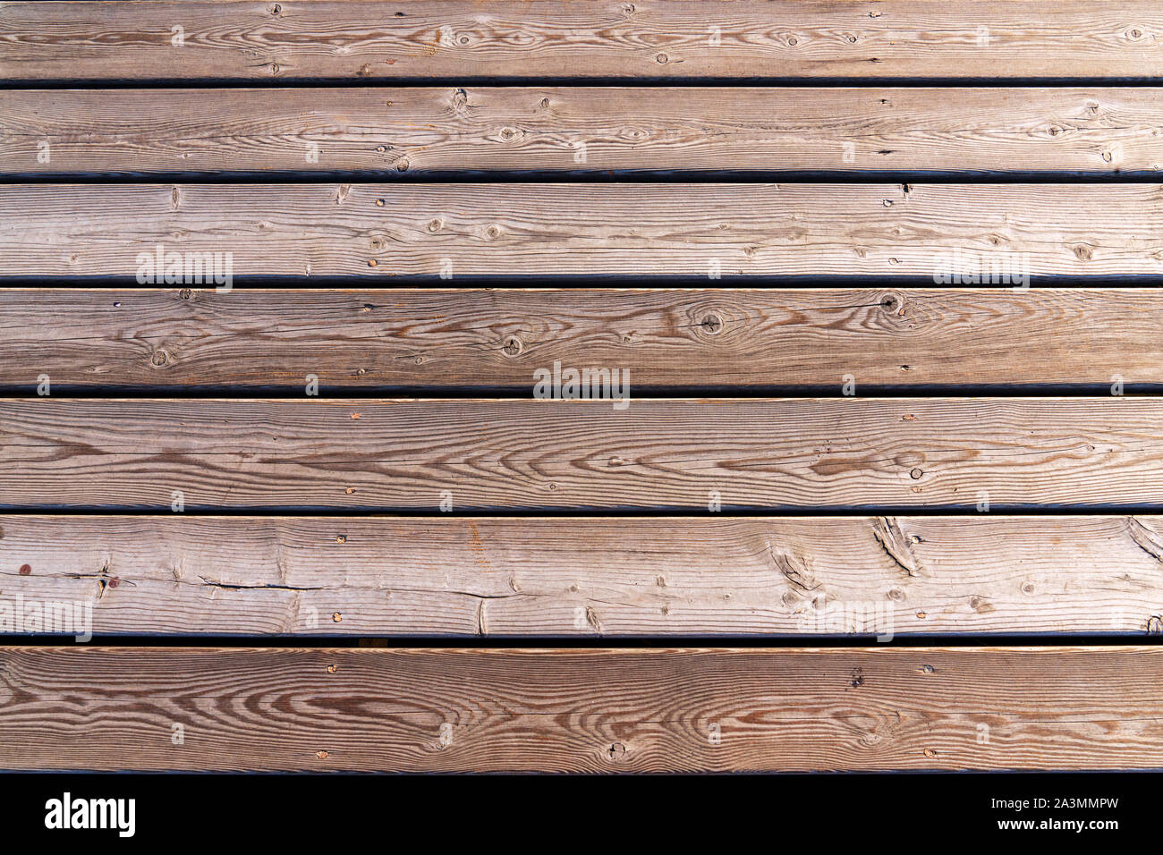 old wooden background with horizontal boards Stock Photo - Alamy