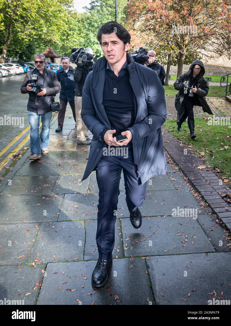 Joey Barton leaves Barnsley Magistrates Court, where he faced charges ...