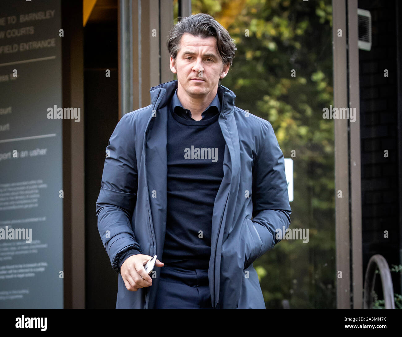 Joey Barton leaves Barnsley Magistrates Court, where he faced charges ...