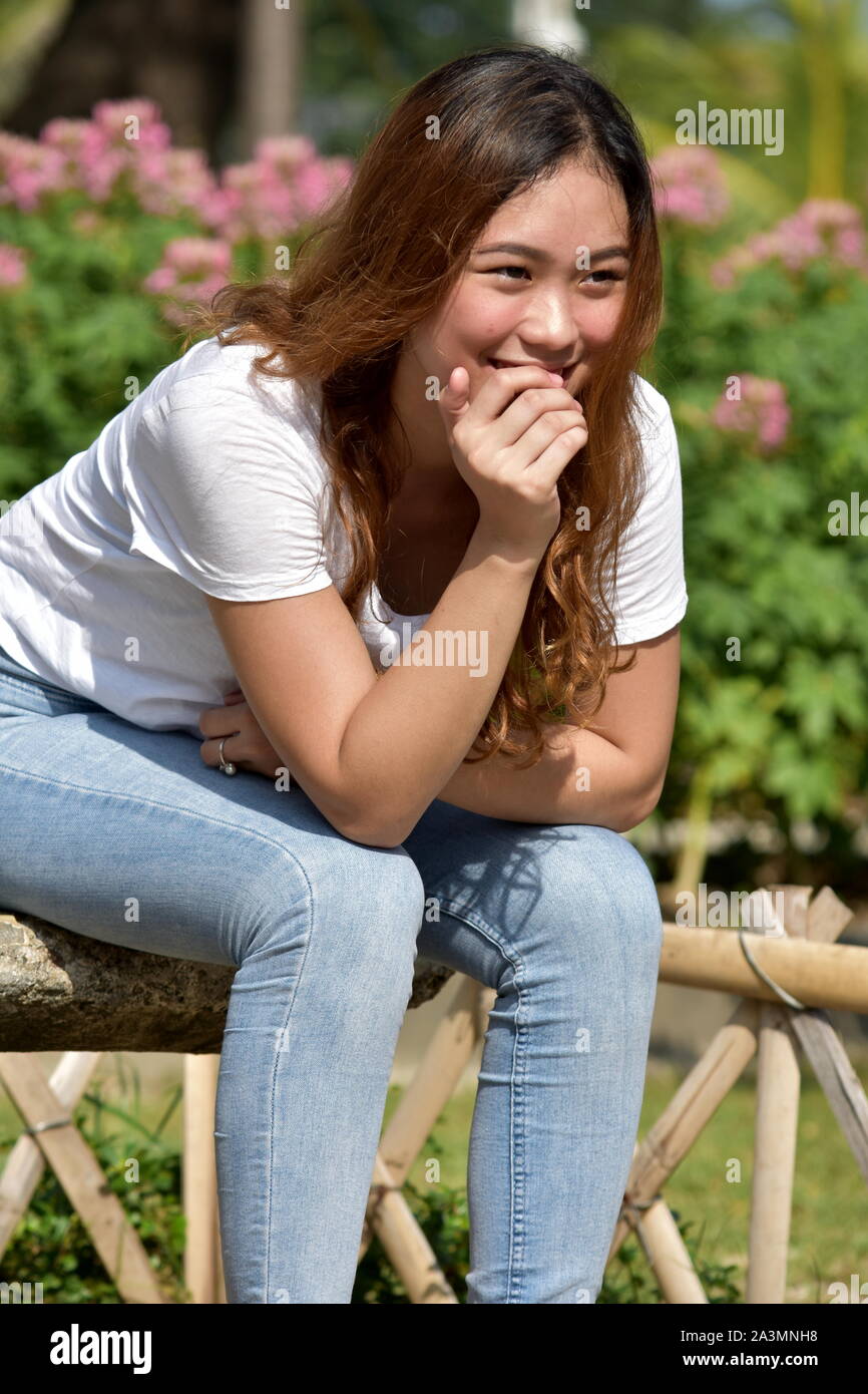An Adult Female Making A Decision Stock Photo - Alamy
