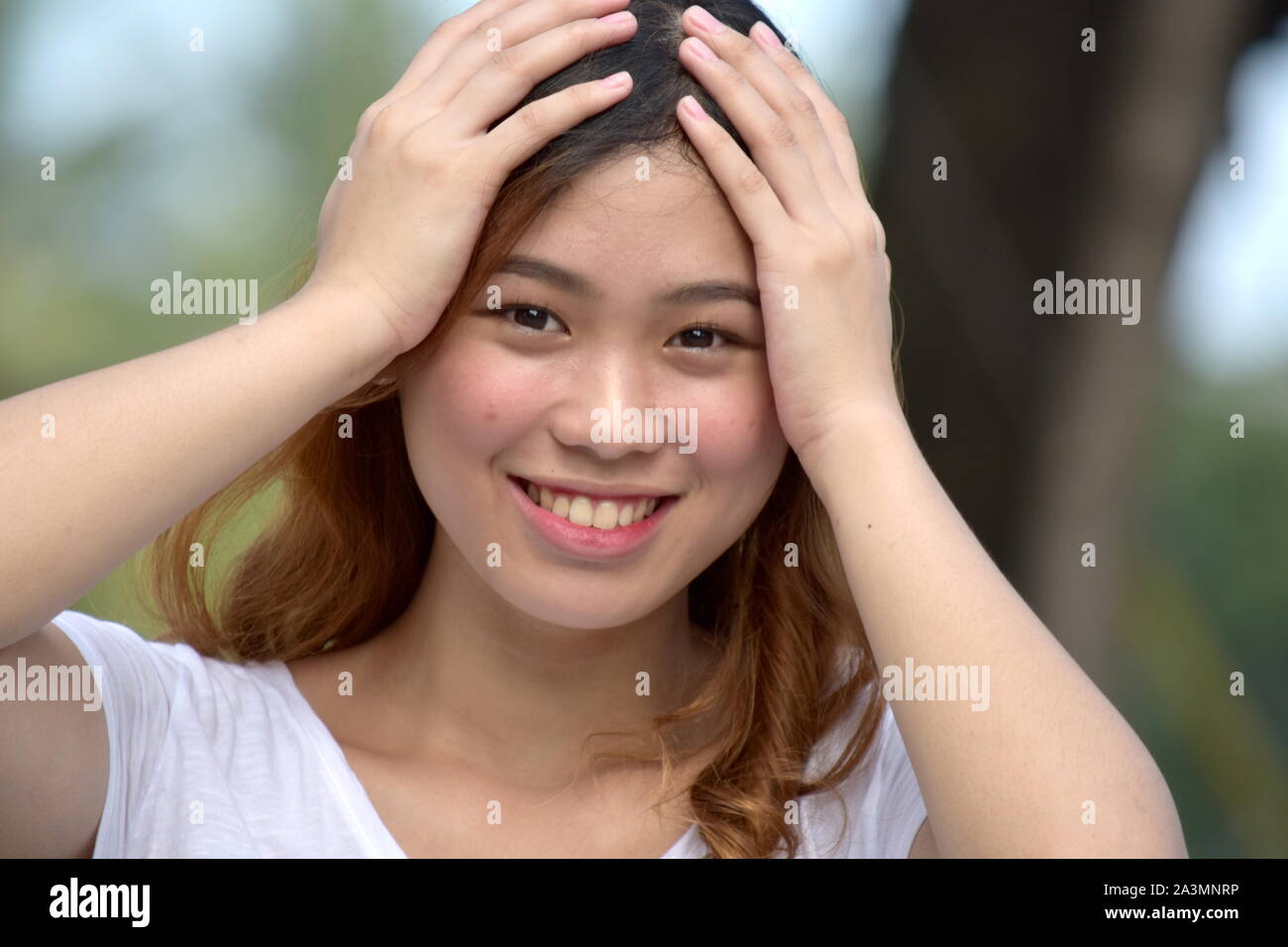 Female And Memory Loss Stock Photo - Alamy