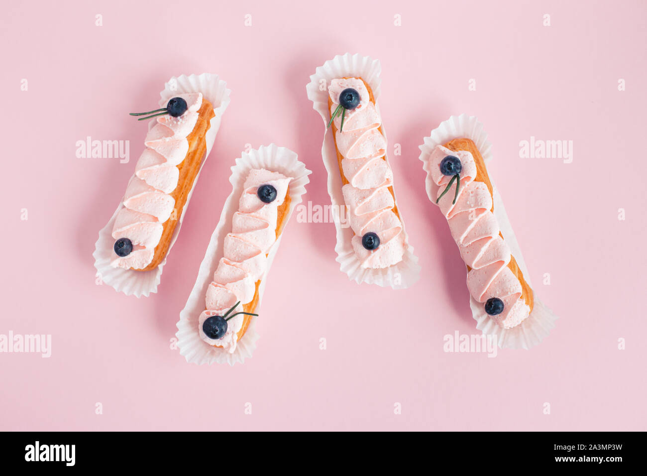 Pink eclairs hi-res stock photography and images - Alamy