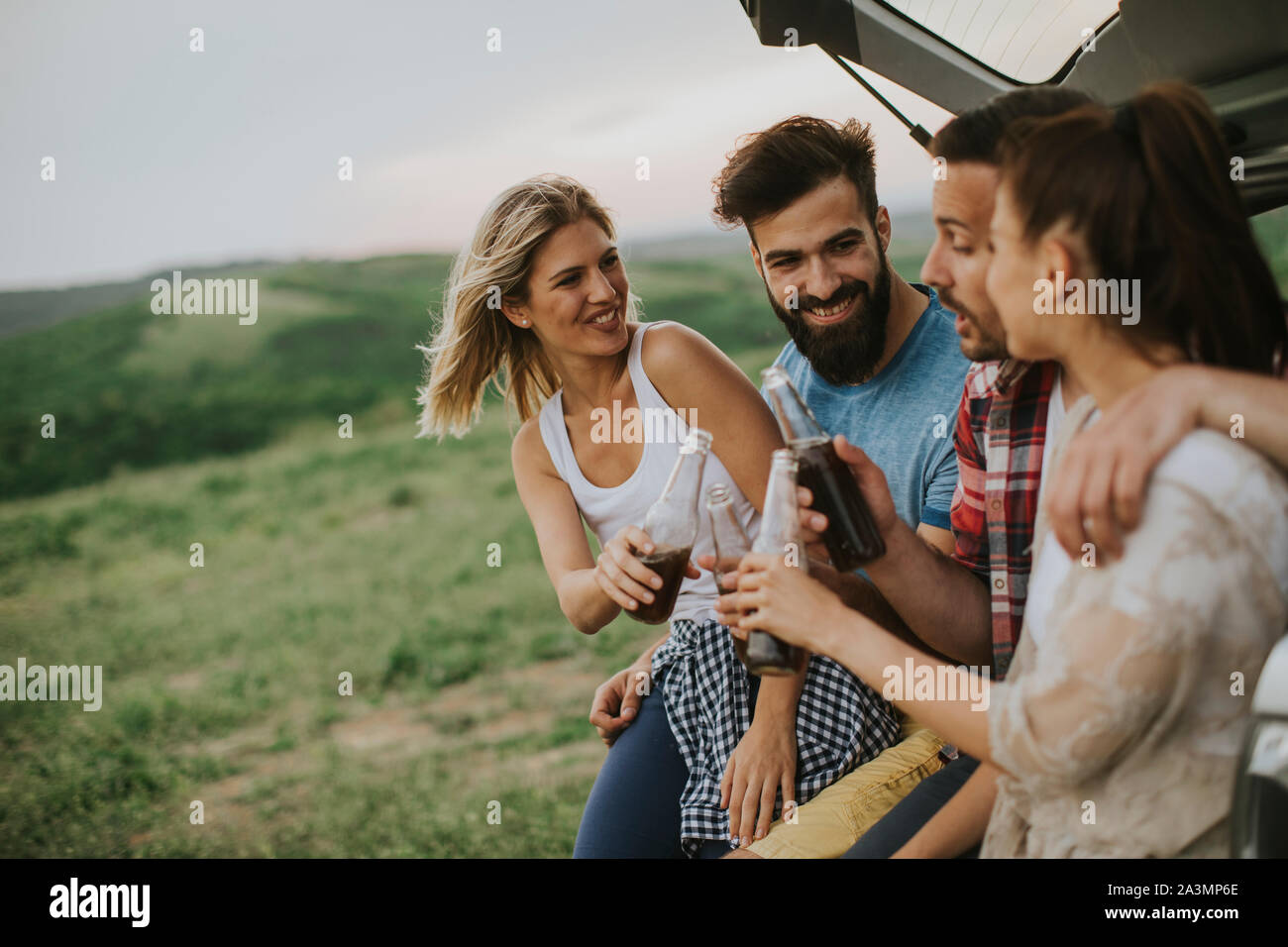 Group women vacation sitting hi-res stock photography and images - Alamy