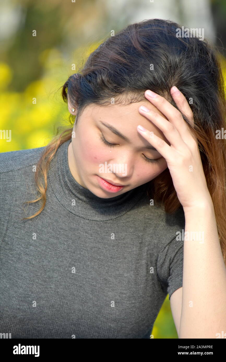 An Adult Female And Worry Stock Photo - Alamy