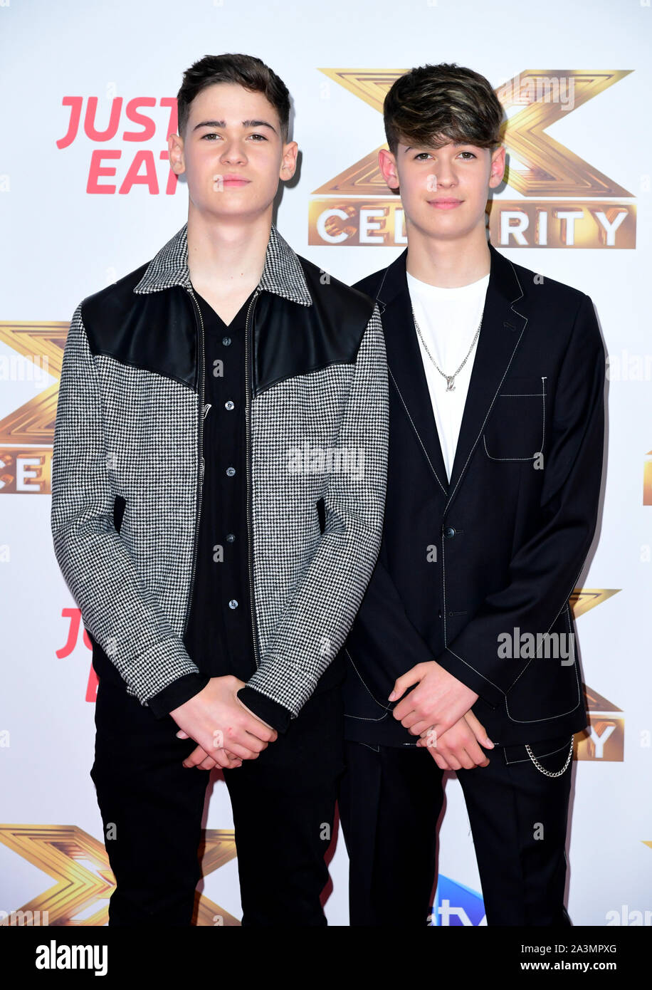 Max and Harvey attending the launch of The Factor: Celebrity, held at ...