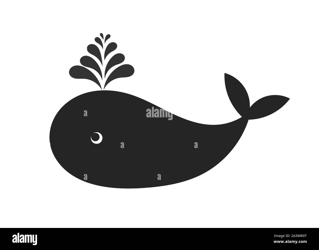 Black whale icon. Vector illustration Stock Vector Image & Art - Alamy