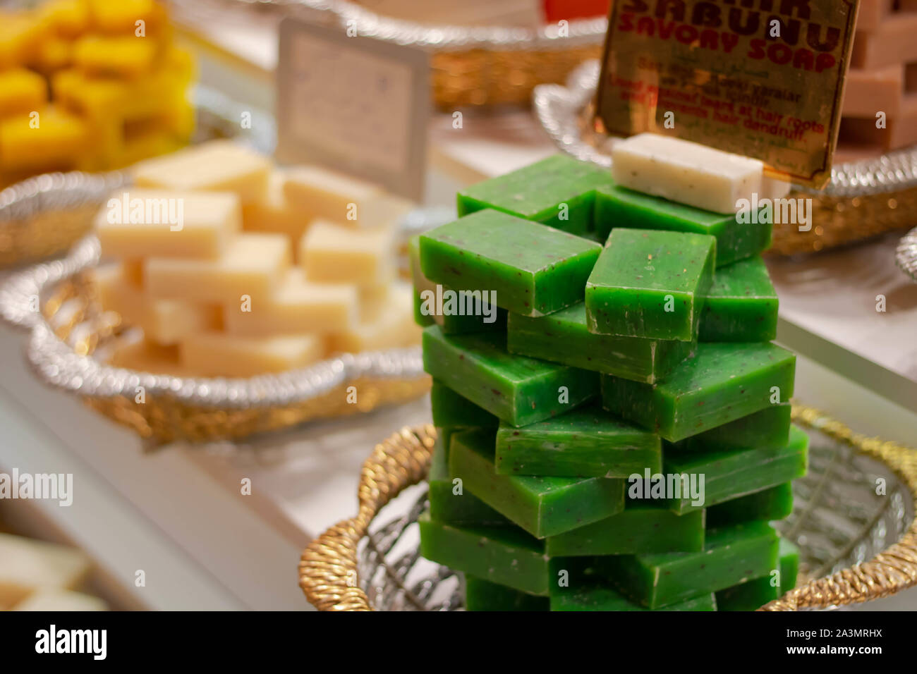 Natural homemade soap bars hi-res stock photography and images - Alamy