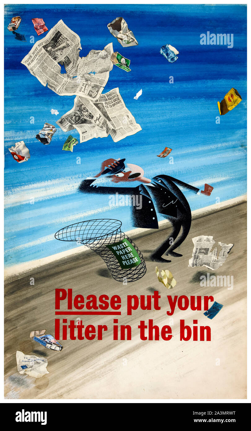 No Littering And Lets Clean The School Poster