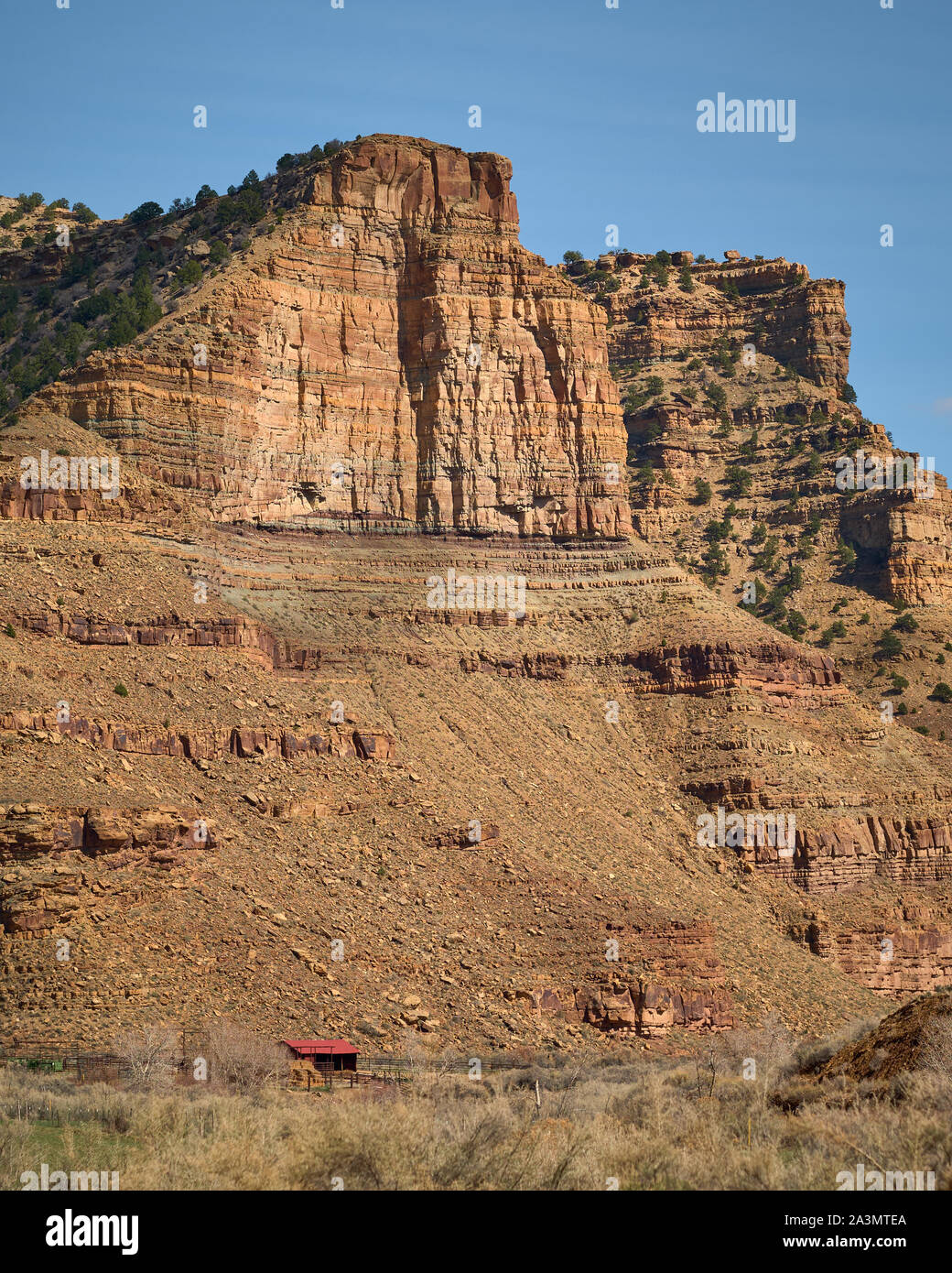 Rock walls in Nine Mile Canyon, Utah, USA Stock Photo - Alamy