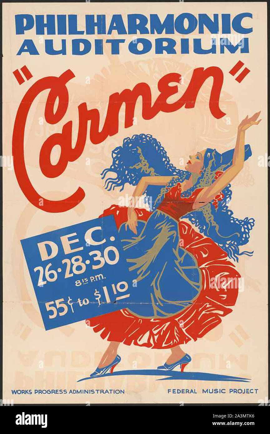 Opera carmen poster hi-res stock photography and images - Alamy