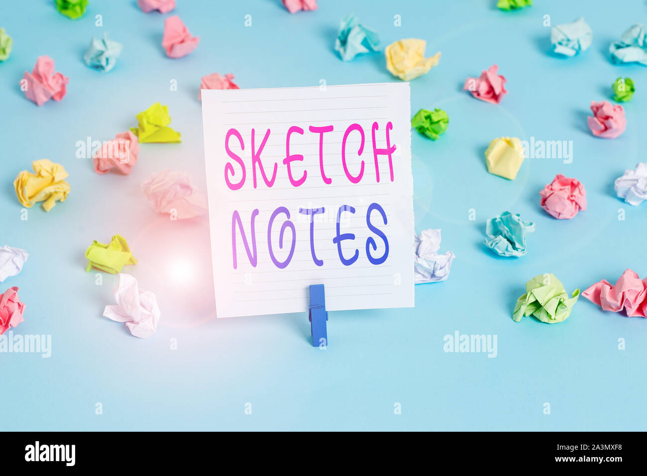 Conceptual hand writing showing Sketch Notes. Concept meaning visual ...