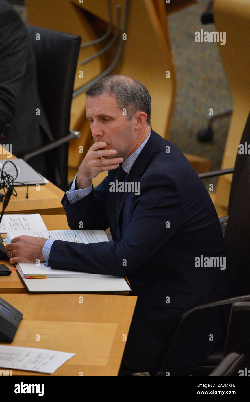 Edinburgh, UK. 9 October 2019. Pictured: Michael Matheson MSP - Cabinet ...