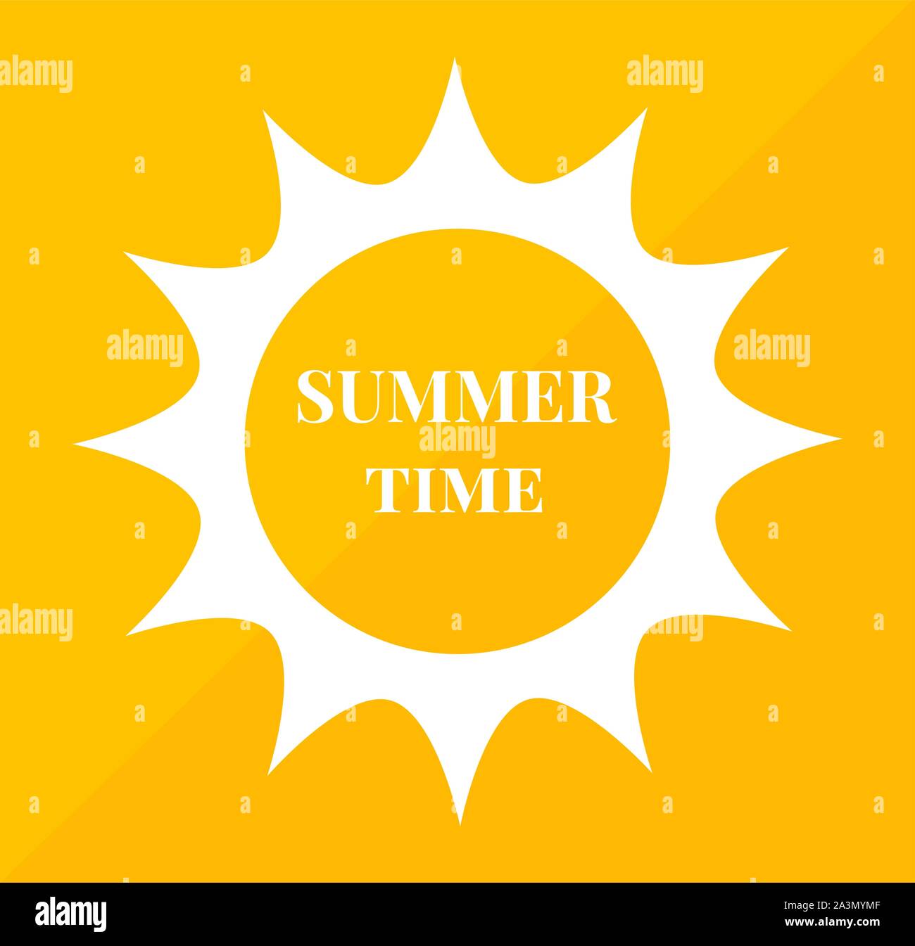 Sunny summer time background withsun shape. Vector illustration Stock ...