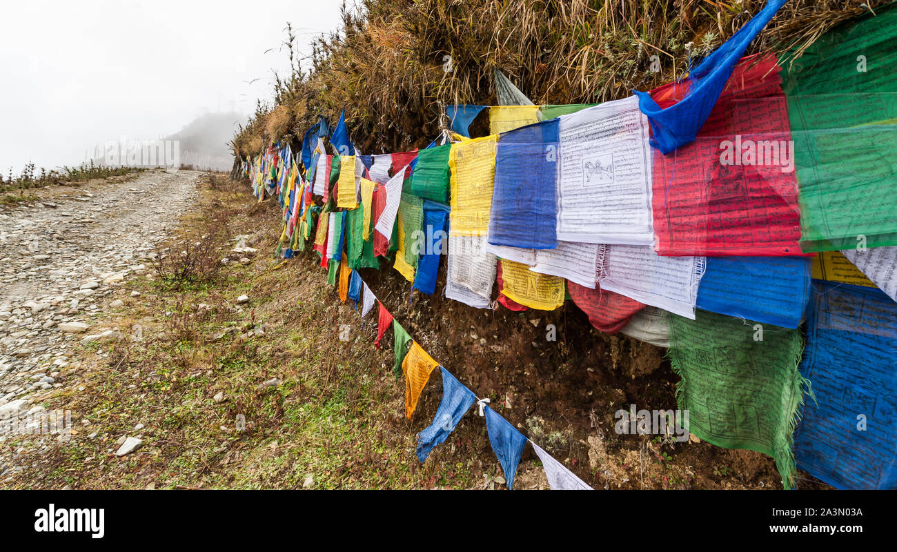 Bhutan travel asia prayer hi-res stock photography and images - Alamy