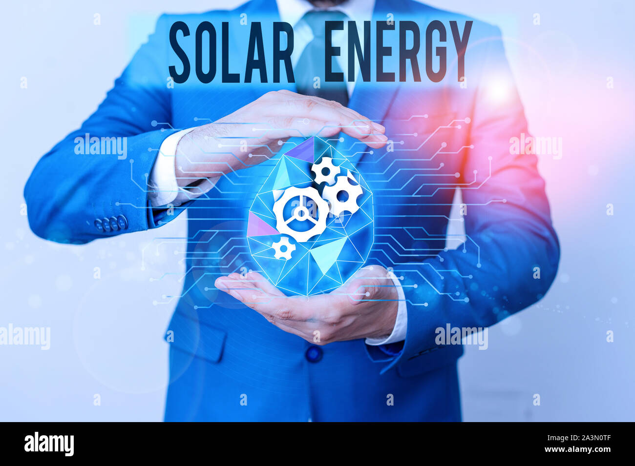 Conceptual hand writing showing Solar Energy. Concept meaning radiation ...
