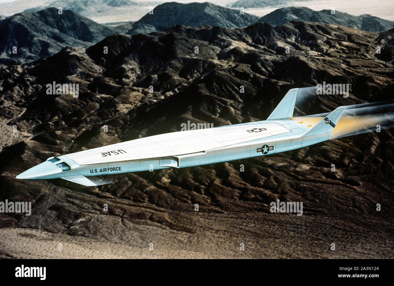 Artist concept of a tilt-wing strategic aircraft in high-speed ...