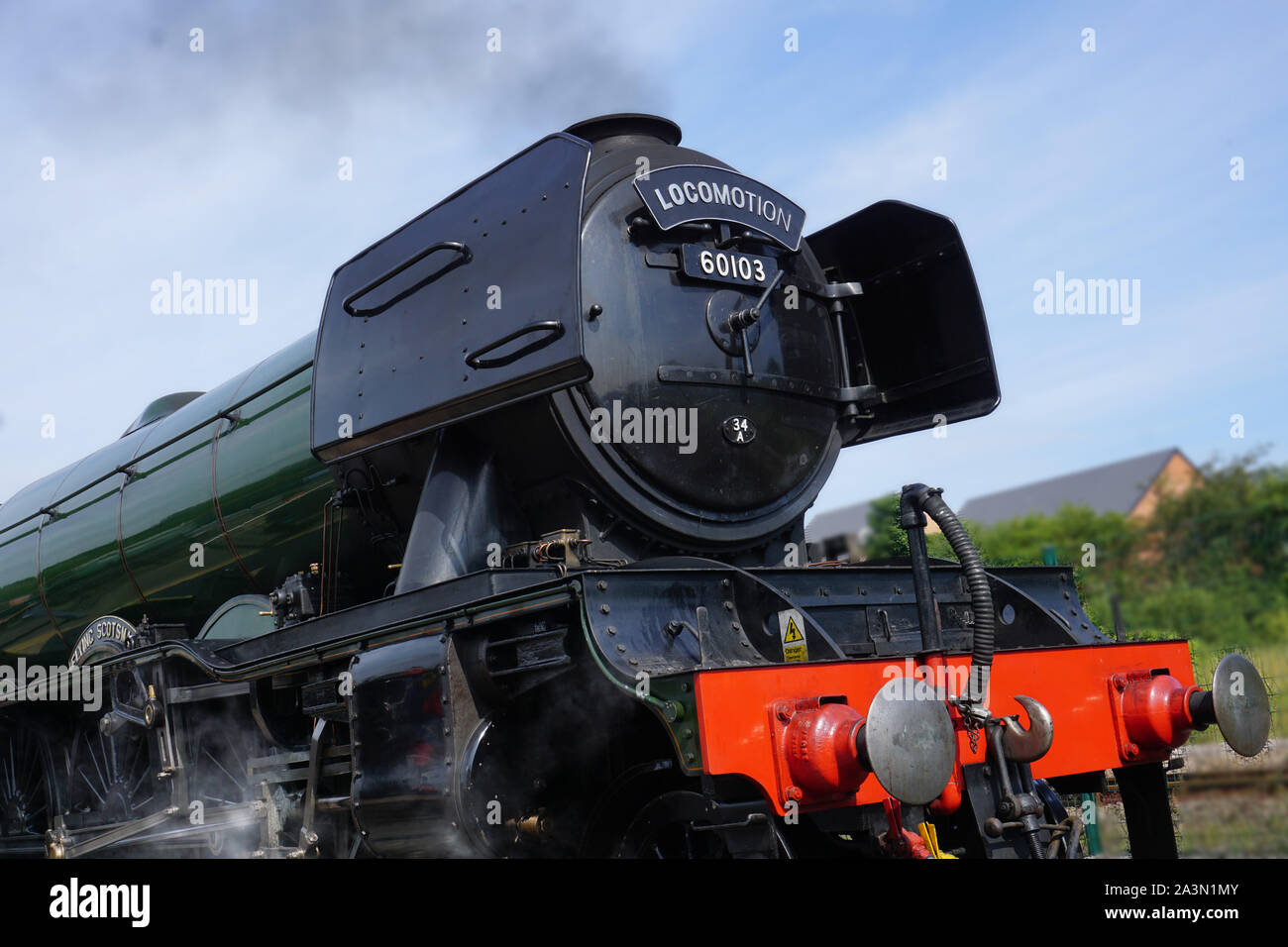 Flying Scotsman Steam Train Stock Photo - Alamy