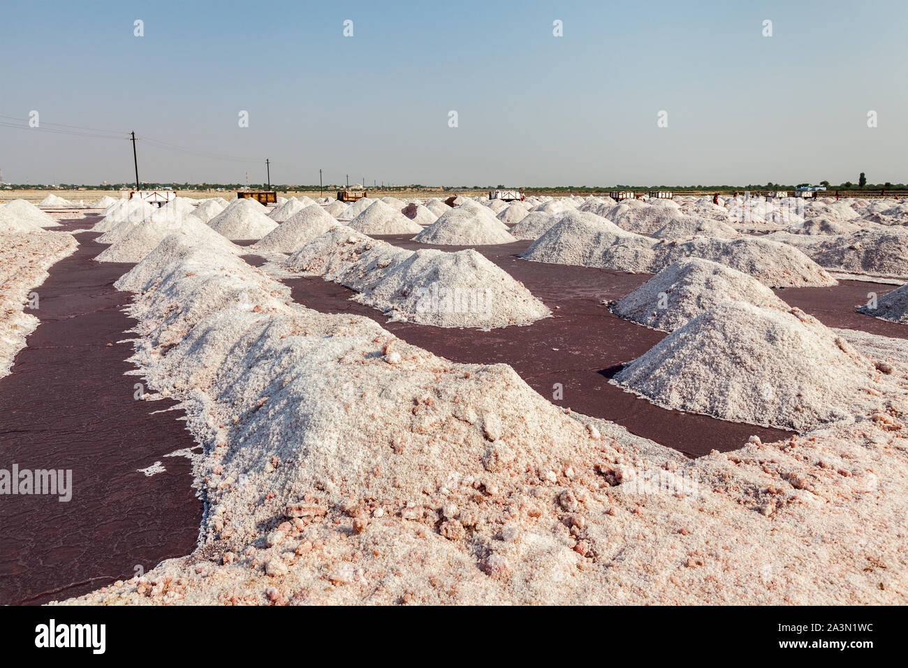 Salt mine at Sambhar Lake, Sambhar, Rajasthan, India Stock Photo - Alamy