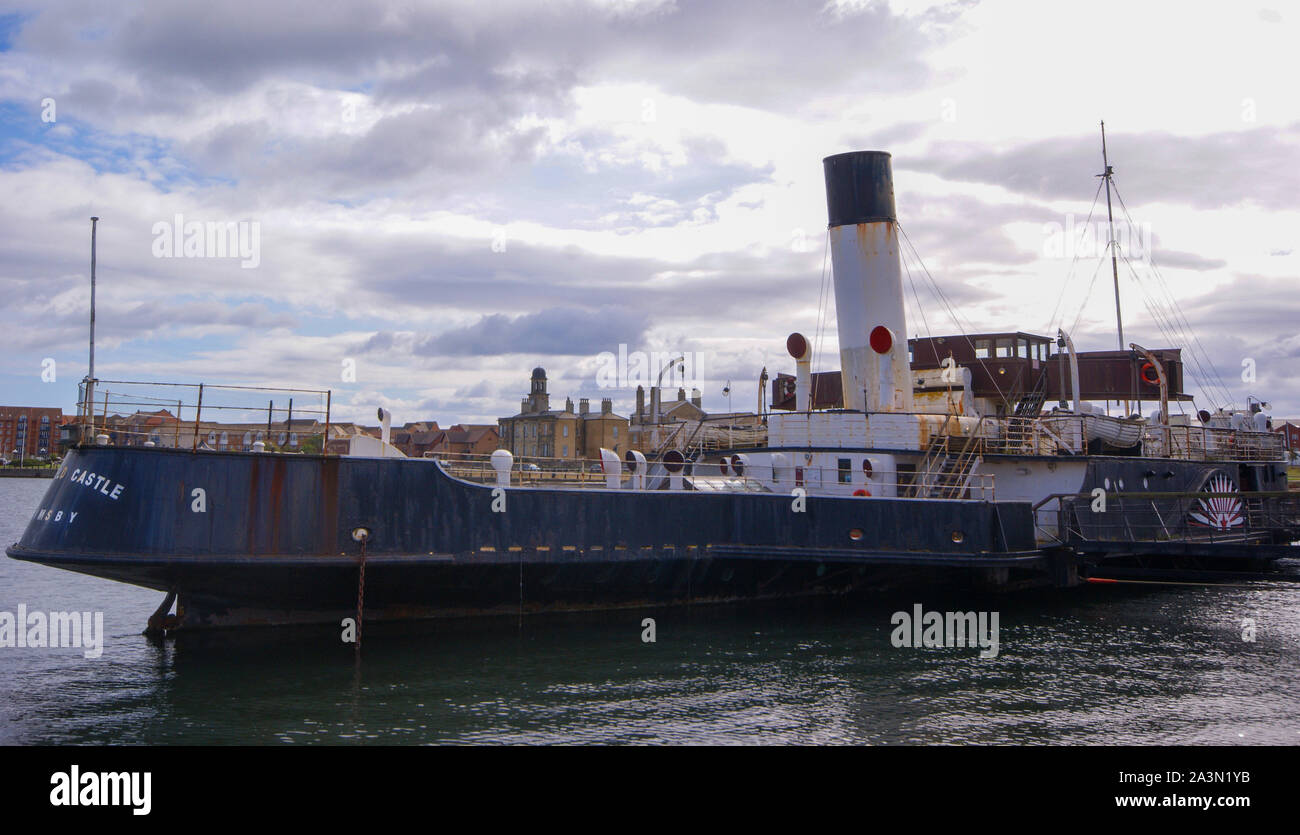 Wingfield Castle Paddle Steamer Ship Hartlepool Stock Photo - Alamy