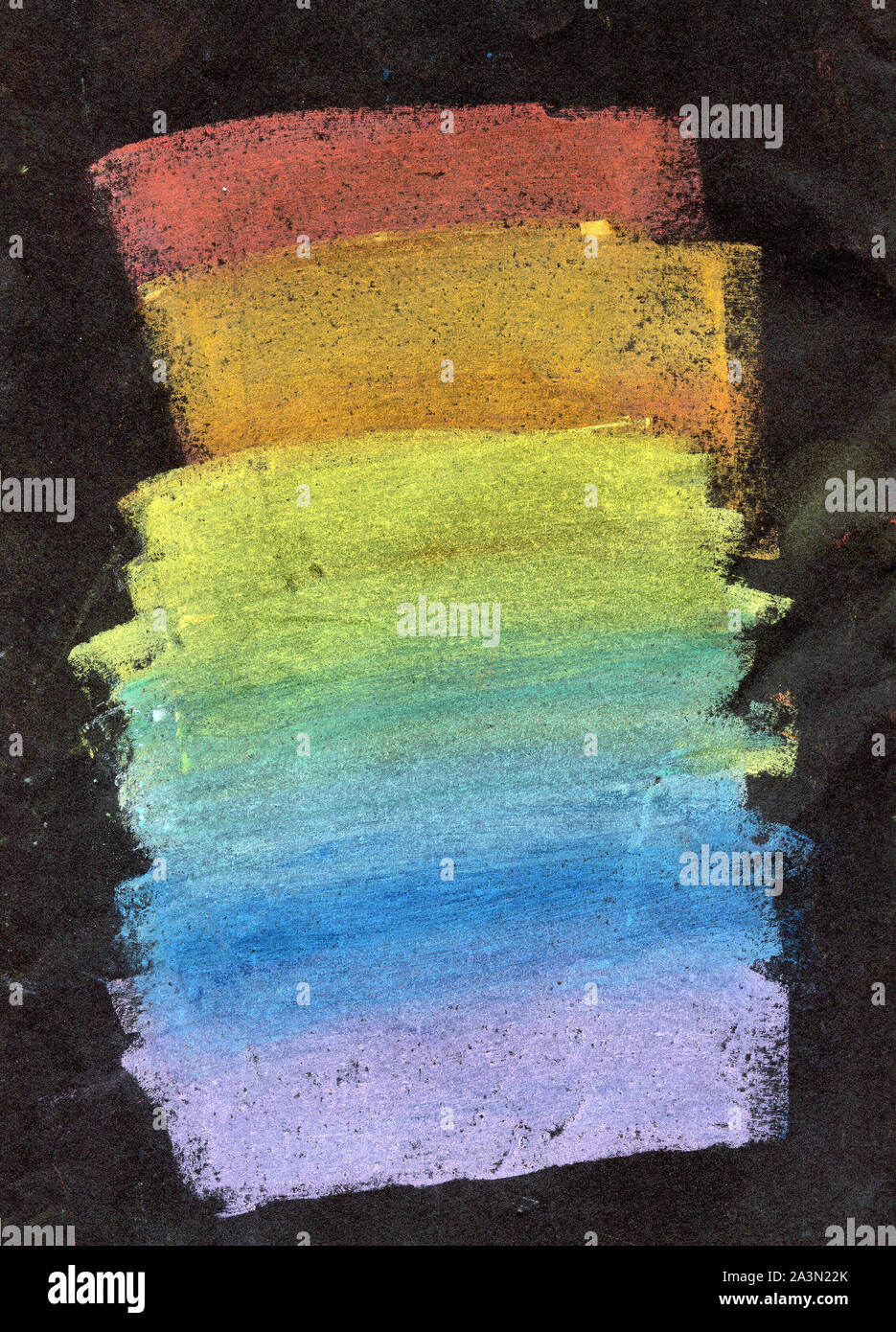 Colorful rainbow chalk pastel background / soft pastel. Handdrawn ...