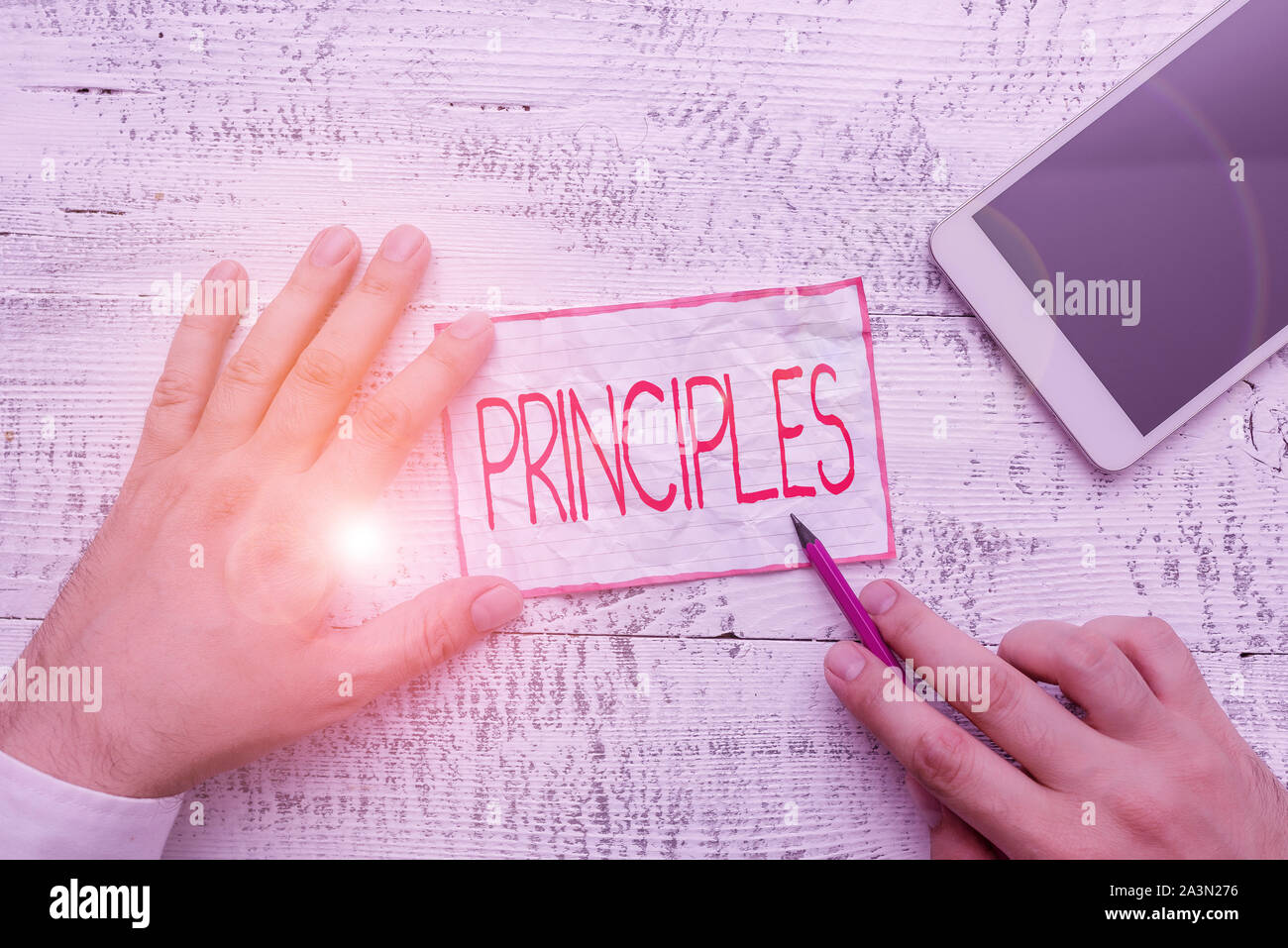Text sign showing Principles. Business photo showcasing fundamental ...