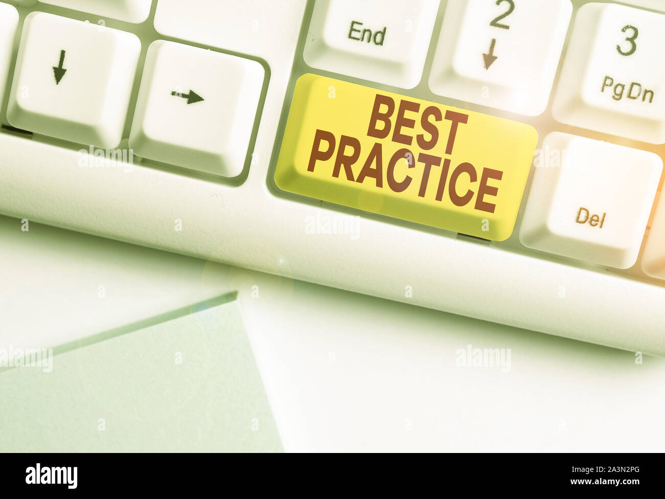 Writing note showing Best Practice. Business concept for Method ...