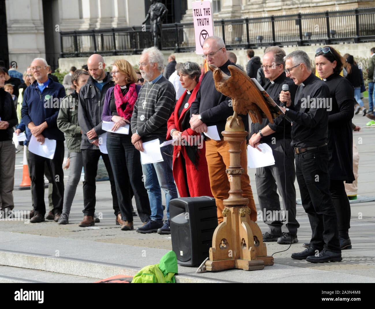 London, UK, 9 October 2019 Extinction Rebellion protest about ...