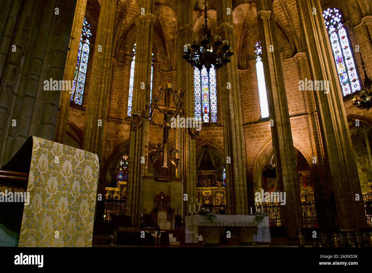 Inside Barcelona Cathedral in Barcelona, Spain Stock Photo - Alamy
