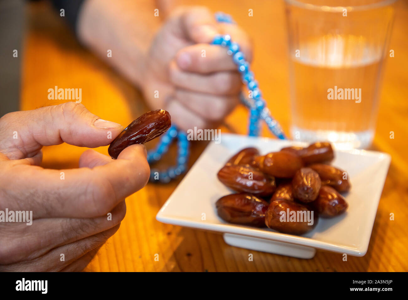 Symbol picture breaking the fast in the month of Ramadan, for Muslims ...