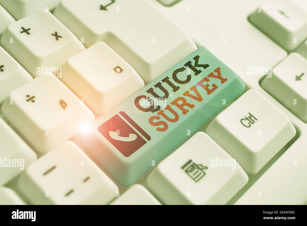 Text sign showing Quick Survey. Business photo text questionnaire that ...