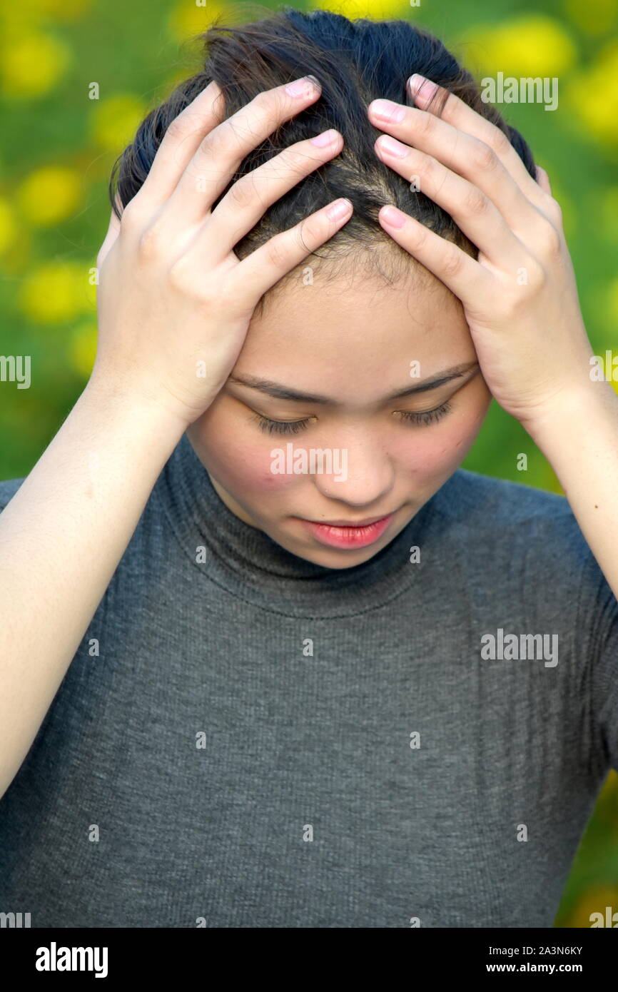 Stressful Filipina Person Stock Photo - Alamy