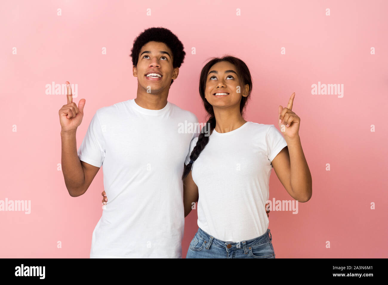 African Female Point Up High Resolution Stock Photography and Images ...