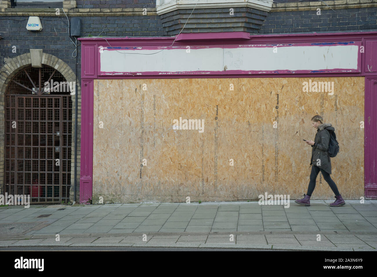 Closed down empty shops around the High Street in Aberystwyth ...