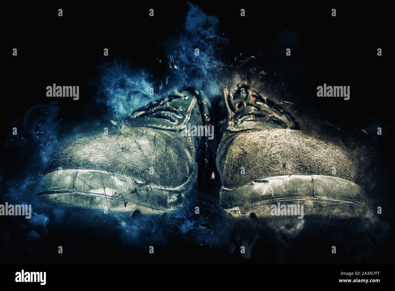 hard work shoes Stock Photo - Alamy